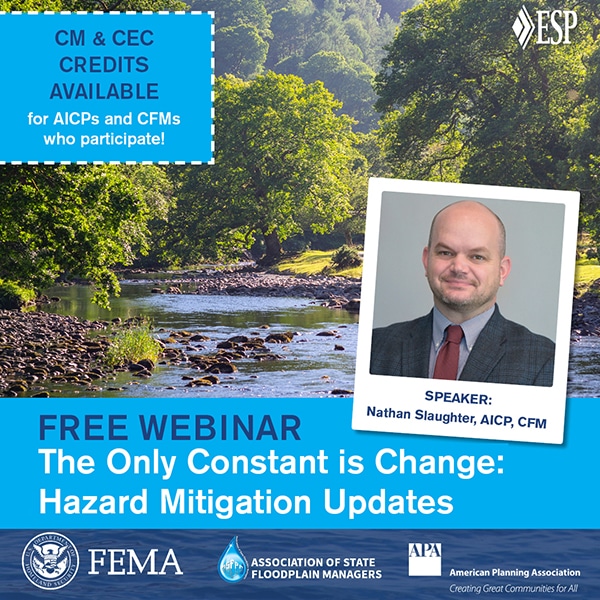 Nathan Slaughter Presents at Hazard Mitigation Webinar - ESP Associates ...