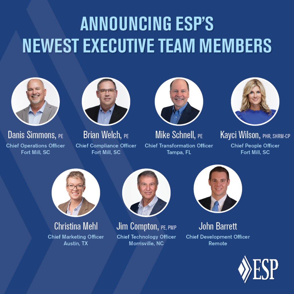 ESP Announces Newest Executive Team Members - ESP Associates, Inc ...